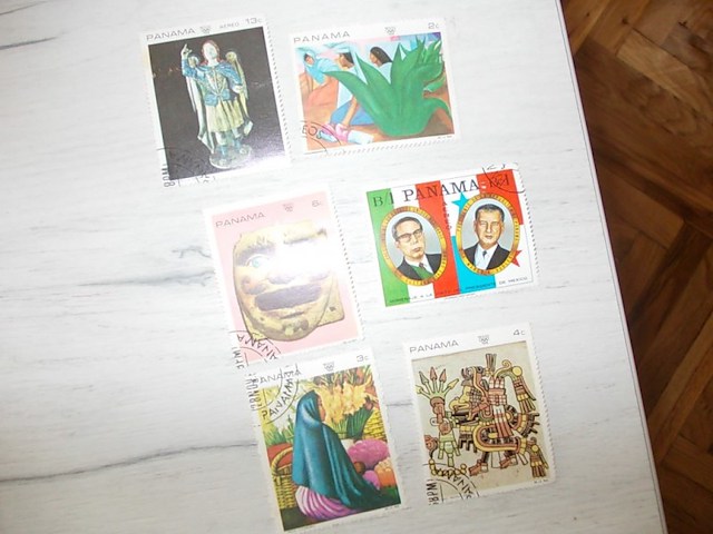 Poštanske marke Panama - 6 komada