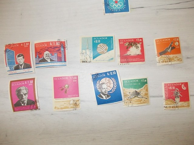 Poštanske marke Ecuador - 10 komada