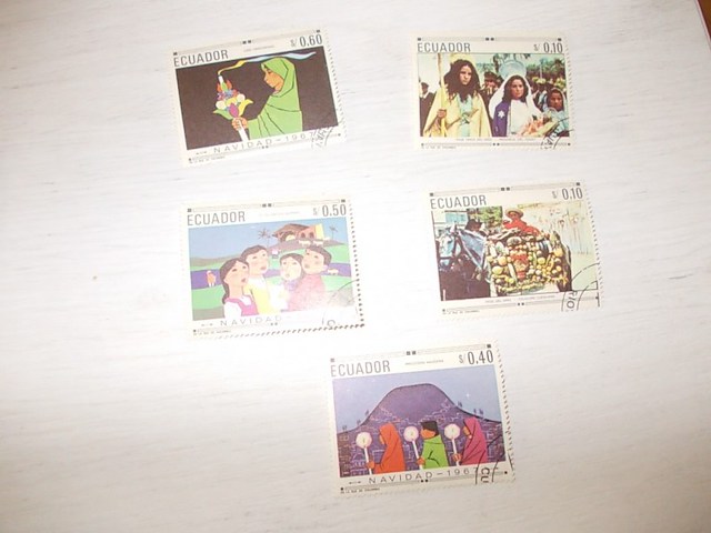 Poštanske marke Ecuador - 5 komada