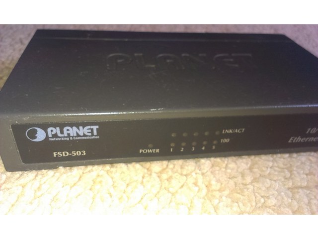 ! 5-port 10/100Mbps Planet FSD503