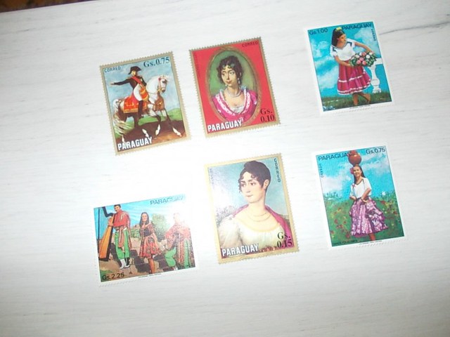 Poštanske marke Paraguay (serija) - 14 komada