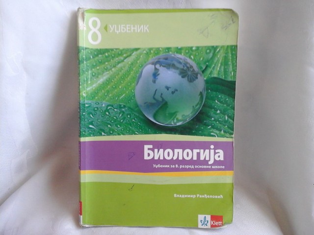 Biologija 8 osmi Klett Vladimir Ranđelović udžbenik