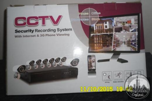 CCTV HD video nazor sa 8 kamere