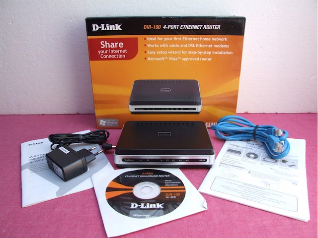 D-Link DIR-100 4-portni ruter FULL + GARANCIJA!