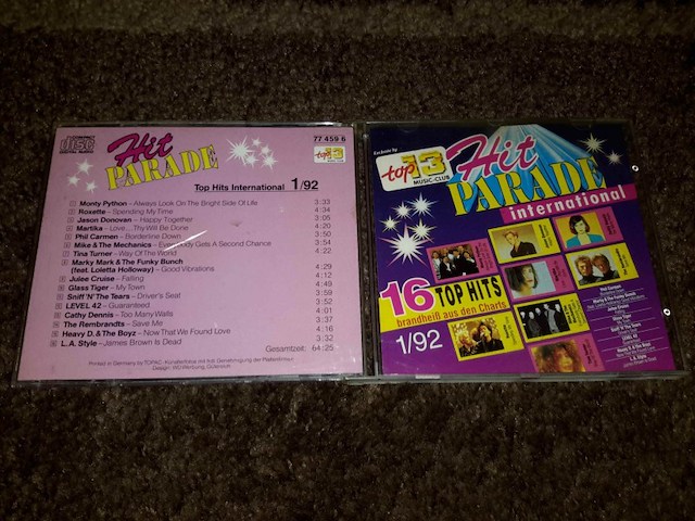 Hit parade,16 top hits 1/92 , ORIGINAL