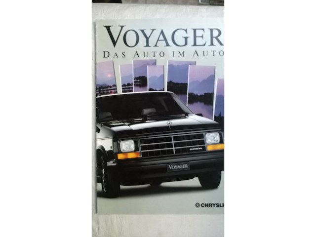 Prospekt Chrysler Voyager 10.89. A4 format,20 str.nem.