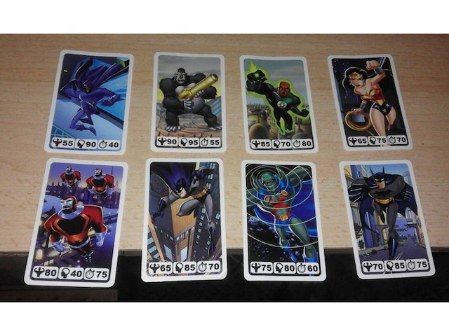 Justice League- Nestle kartice, 8 komada