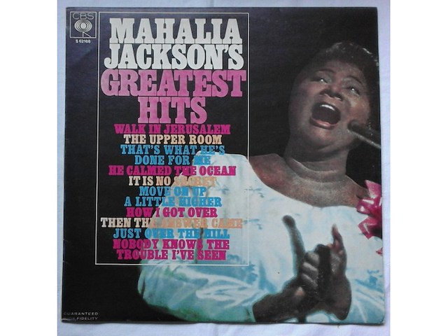 MAHALIA  JACKSON`S  -  GREATEST  HITS