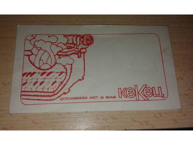Mali karton sa oznakom Kekec,jugoslovenski list za mlad