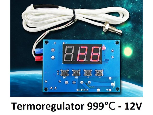 Digitalni termostat -30 do +999 °C - termoregulator
