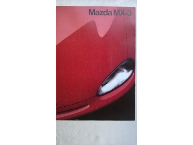 Prospekt Mazda MX-3 20 str.,A4 format,nem.