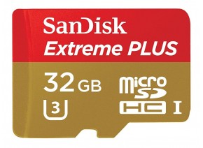 SanDisk Micro SDHC 32GB Extreme Plus 80MB/s