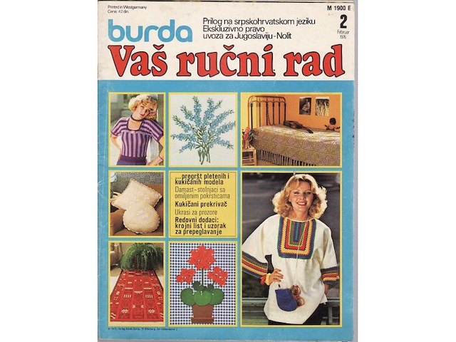 BURDA -VAŠ RUČNI RAD BR.2 1976