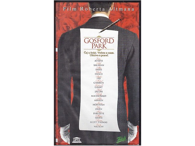GOSFORD PARK - ORIGINALNA VHS KASETA