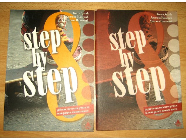 STEP BY STEP udžbenik i radna sveska engleskog 8.razred