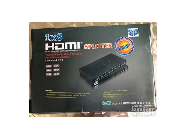 HDMI spliter 1x8