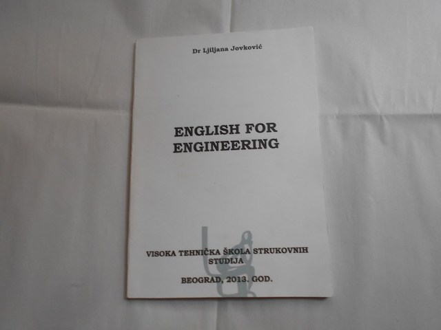 English for engineering, Engleski za inženjere,VTŠSS bg
