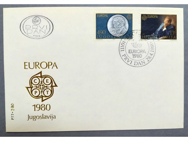 FDC EVROPA CEPT 1980