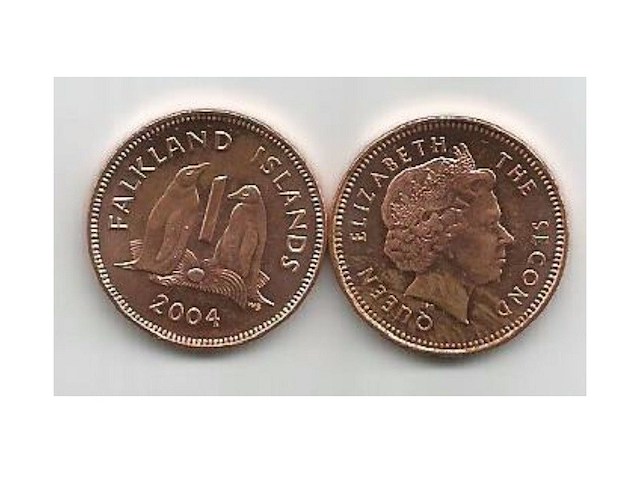 Falkland Islands 1 penny 2004.