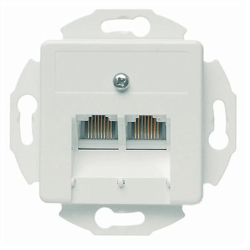 Telegärtner poklopac UMJ sa 2 RJ-45 kat. 6A (P/N J00020A0508), prenosi 10Gigabit Ethernet