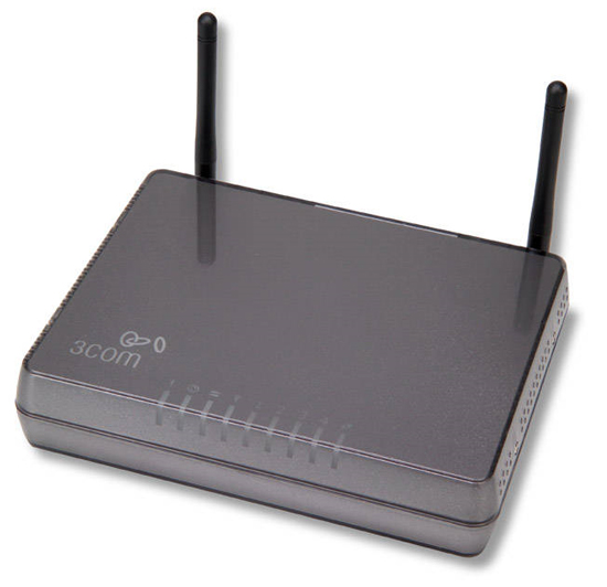3Com Wireless VPN Ruter 300Mb/s 802.11n ADSL/2/2+ (3CRWDR300A-73)