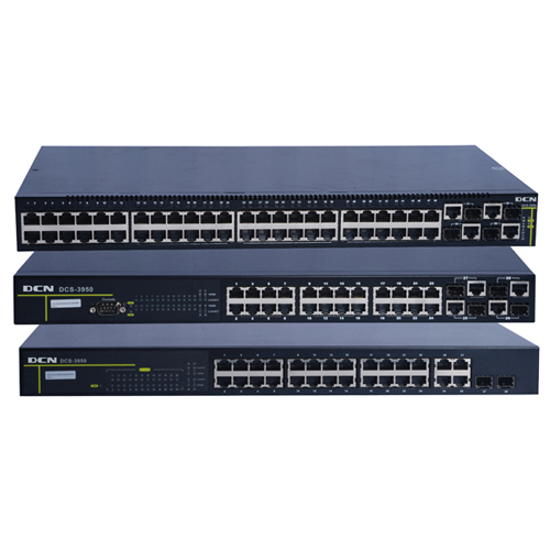 DCN L2 svič DCS-3950-26C 24 x 10/100Mb/s + 2 x Combo 100/1000M Gigabit SFP / UTP, IOS Enhanced Management & Security, PS AC+RPS