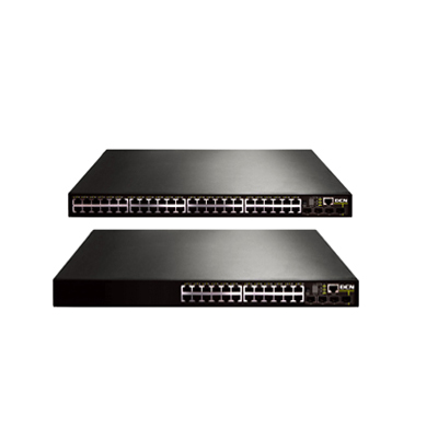 DCN L3 Core Aggregation svič DCRS-5980-52T-DC 48 x Gigabit (44xUTP+4xCombo SFP/UTP) + 2 x slot za MRS 10GBase-X kartice (XFP/SFP+), MPLS/H-VPLS, VRRP/MRPP 50ms, MEF sertifikat, AC+DC Redundant PSU