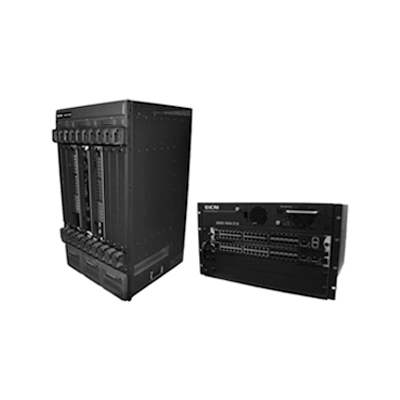 DCN svič DCRS-7608E modularna šasija, kapacitet 3200Gbps/1740Mpps, 2 slota za management module (1+1 modovi), 8 slotova za svič module, 3 slota za napajanja (1 modul napajanja 600W ugrađen)