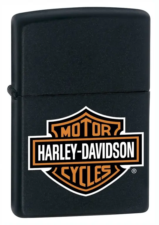 Zippo ZIPPO UPALJAČ - 218HD H-D LOGO BLACK MATE (218HD H252)