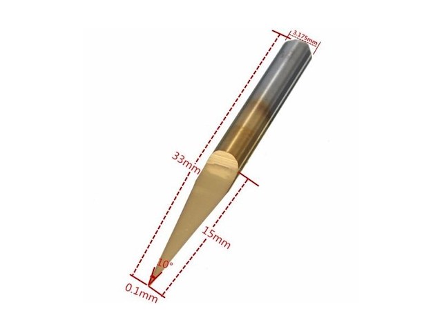 Svrdlo za PCB 0.1mm 10 stepeni