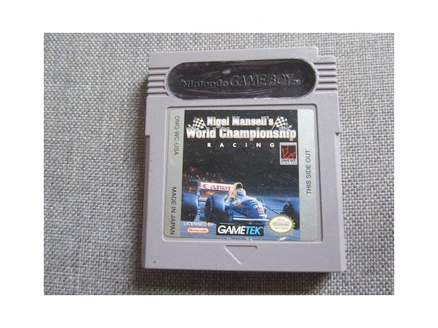 Nintendo GameBoy igra - Nigel Mansel WC