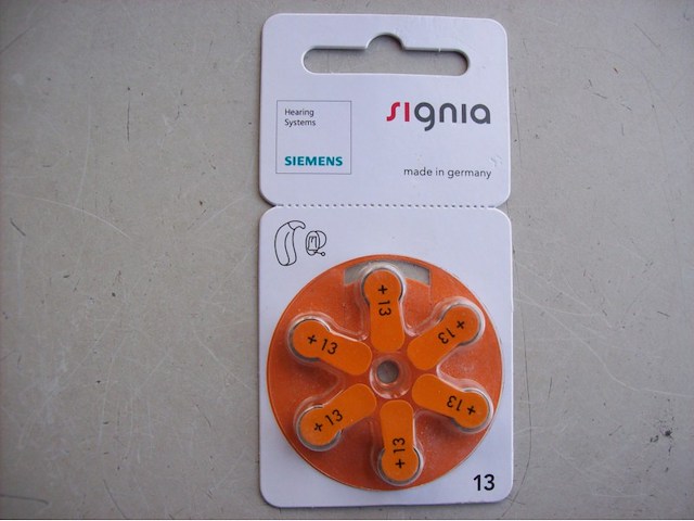 signia 6 baterija 1.45 v - PR48 Germany - novo