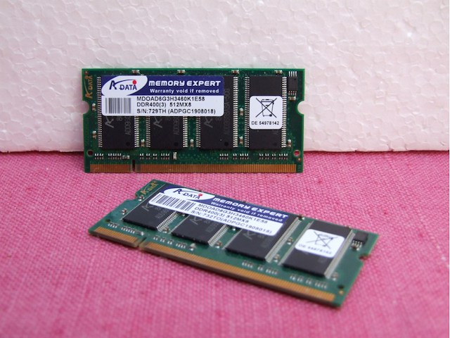 A Data 2x512MB DDR1 400 Mhz memorije + GARANCIJA!