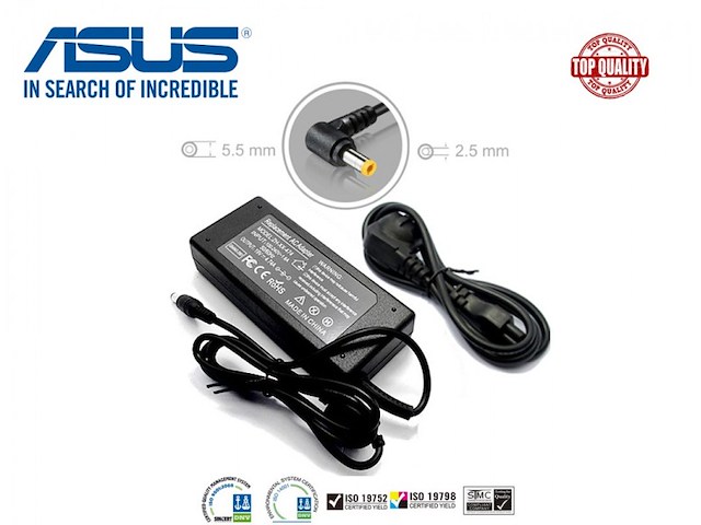 Punjač za ASUS laptopove 19V 65W  5.5 x 2.5mm,  NOVO