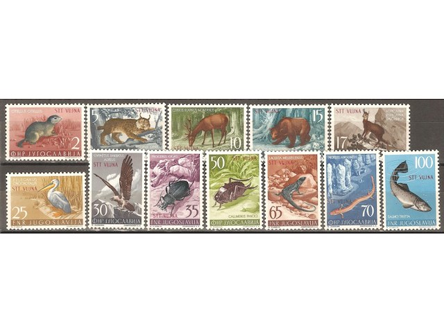 1954 - I Fauna STT VUJNA Komplet MNH