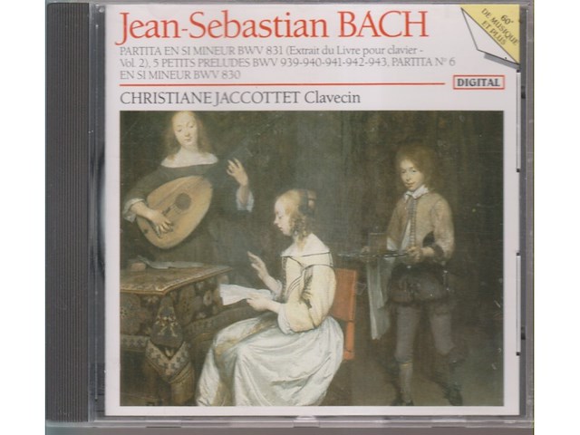 cd / BACH - CHRISTIANE JACCOTTET Clavecin