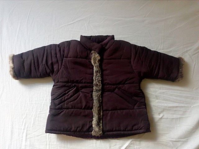Belgijska zimska jakna sa krznom vel.18 meseci