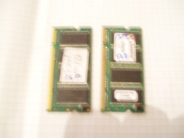 2 x 128mb ddr1 ram za laptop