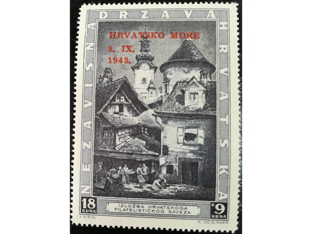 NDH 1943 HRVATSKO MORE - ABKLAČ