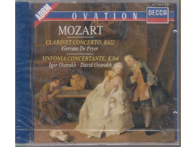 cd / MOZART - Clarinet Concerto, K622 + Sinfonia, K364