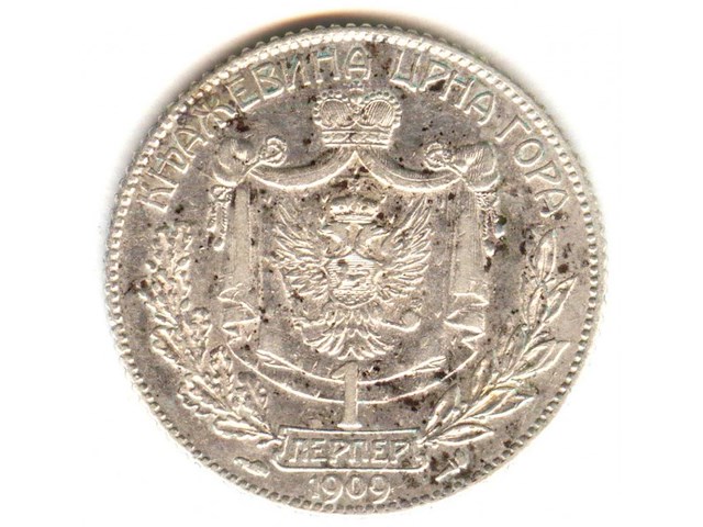 Crna Gora 1 perper 1909
