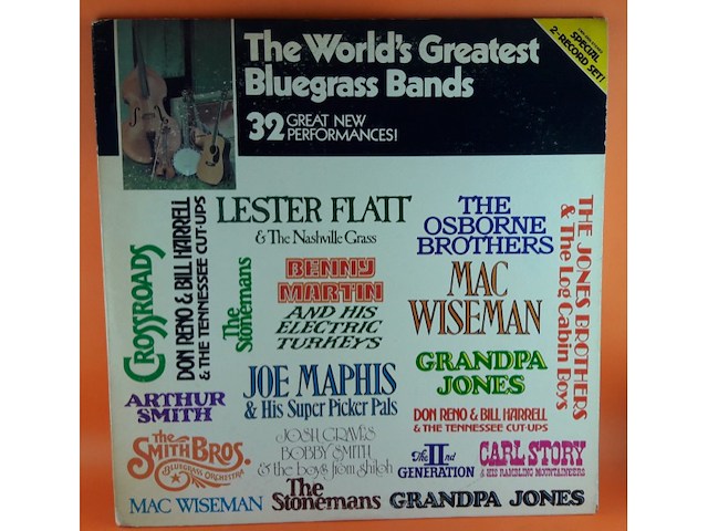 Various ‎– The World`s Greatest Bluegrass Bands, 2 x LP