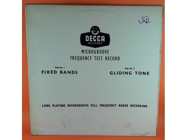 No Artist ‎– Microgroove Frequency Test Record,LP