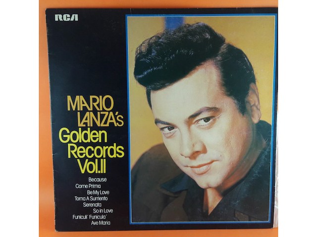 Mario Lanza ‎– Mario Lanza`s Golden Records Vol.II,LP