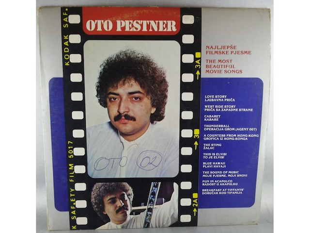 Oto Pestner ‎– Najljepše Filmske Pjesme-The Most B.,LP