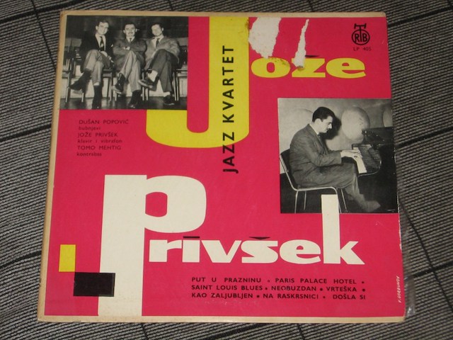 Jože Privšek Jazz Kvartet ‎– Jazz Kvartet Jože Privšek