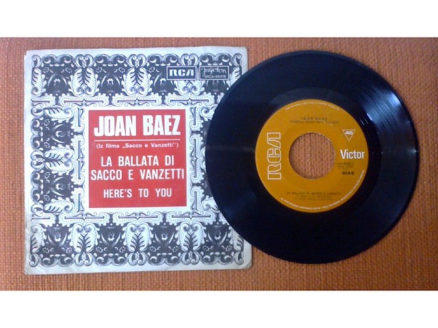 JOAN BAEZ ‎– La Ballata Di Sacco E Vanzetti (singl)