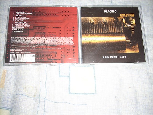 Placebo ‎– Black Market Music CD Hut Europe 2000.