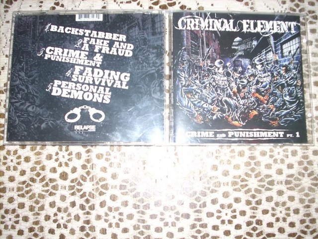 Criminal Element ‎– Crime And Punishment Pt.1 CD