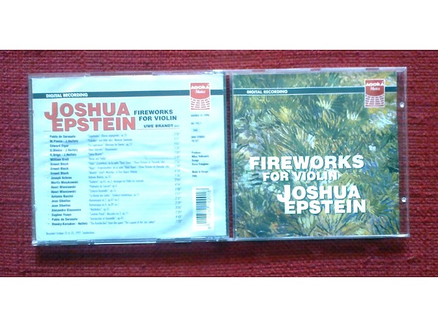JOSHUA EPSTEIN ‎– Fireworks For Violin (CD) Italy